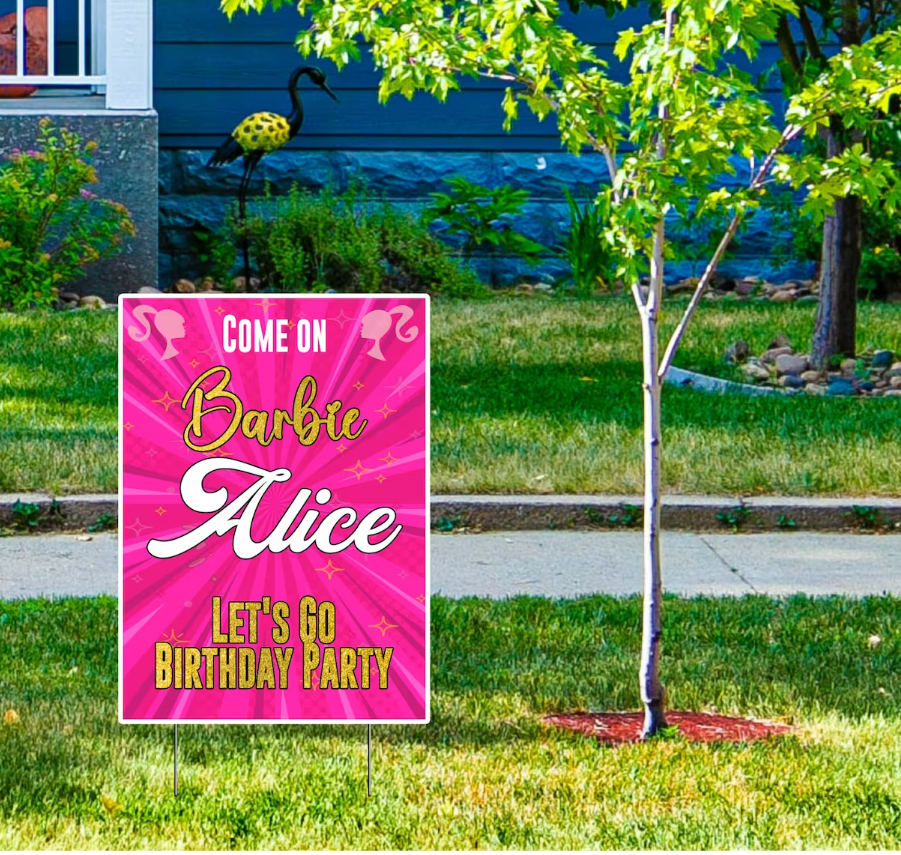 Barbie Party Sign 36” Barbie Sign Party Prop Decorations | EBay