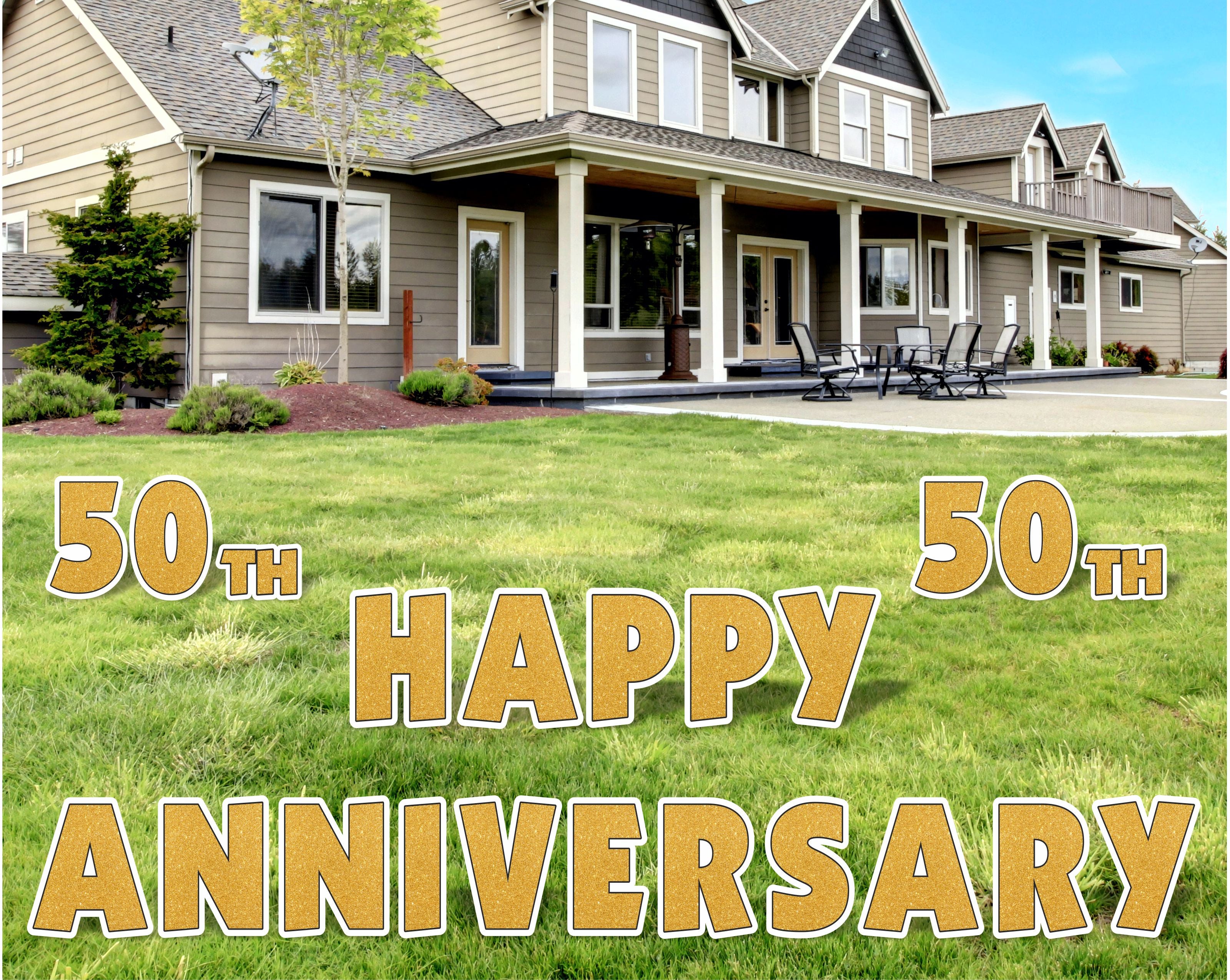 Happy Anniversary Yard Sign